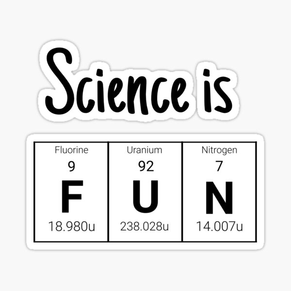"science is fun elements" Sticker for Sale by Tcseller | Redbubble
