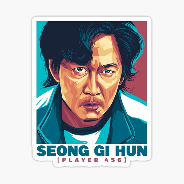 "PLAYER 456" Sticker for Sale by warrock21 | Redbubble