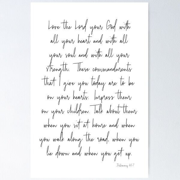 "Deuteronomy 6:5-7 | Love the Lord your God with all your heart and ...