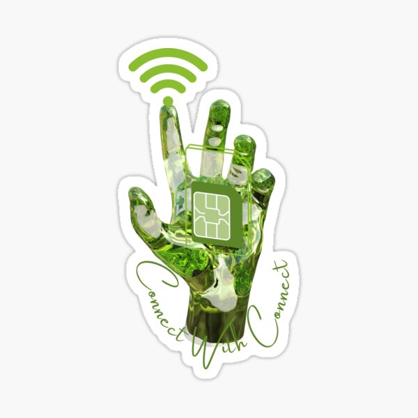"Connect With Connect." Sticker for Sale by kimodesign64 | Redbubble