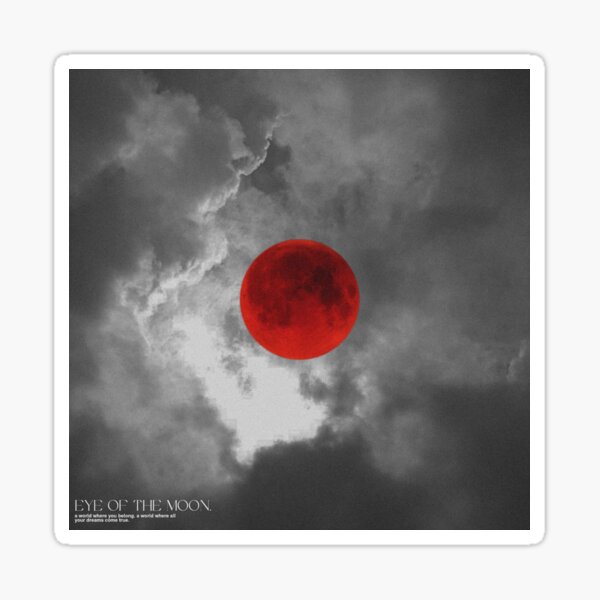 "Moon's Eye" Sticker by skywalkerSW | Redbubble