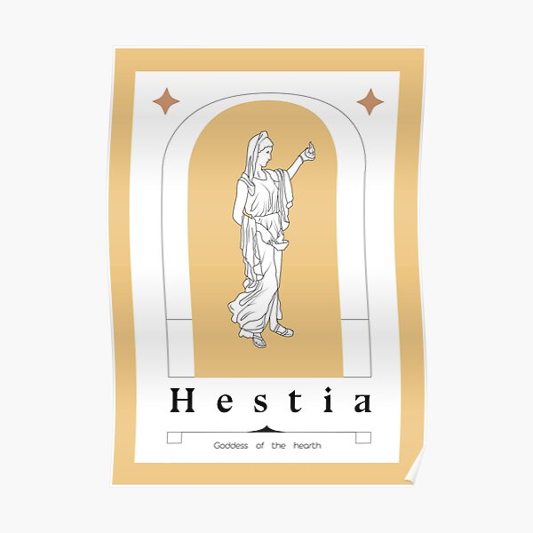 "Hestia Greek Goddess Sculpture Art Print" Poster by IrisNook | Redbubble