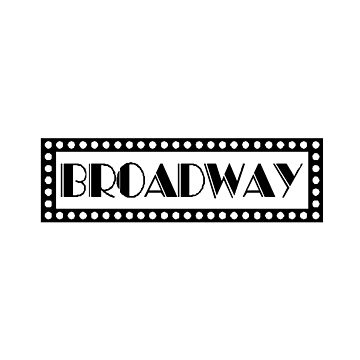 "broadway logo" Poster for Sale by Iskanderox | Redbubble