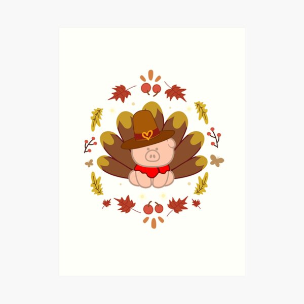 " Pashtel the Cottagecore Pastel Pig: Thanksgiving Turkey Costume ...