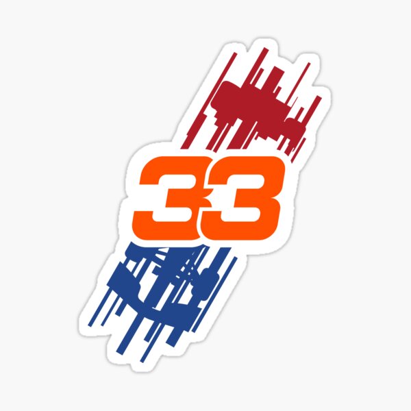 "33 Max" Sticker for Sale by FunkyShirtsUK | Redbubble
