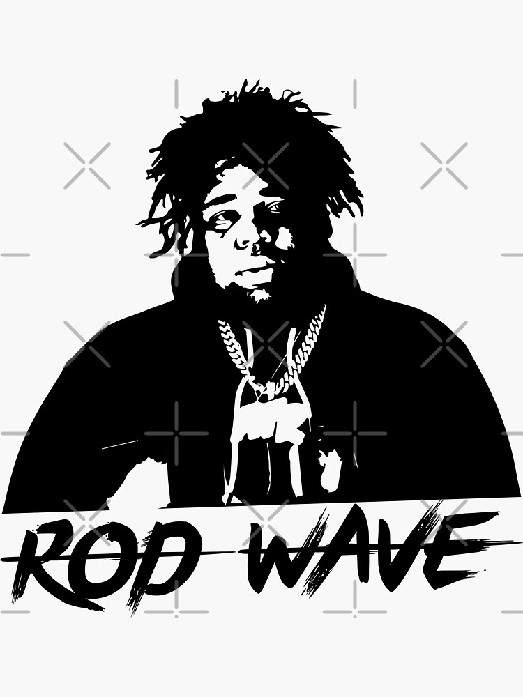"Rod Wave designs ,Rod Wave art " Sticker for Sale by Color-ME | Redbubble