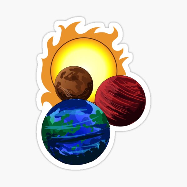 "Planetary" Sticker for Sale by karidesing | Redbubble