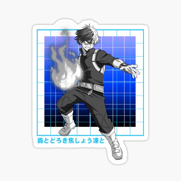 "Shoto Todoroki My hero academia" Sticker for Sale by sehakenzo | Redbubble
