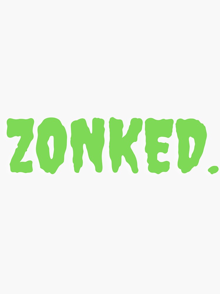 "Zonked" Sticker for Sale by Forthepros | Redbubble