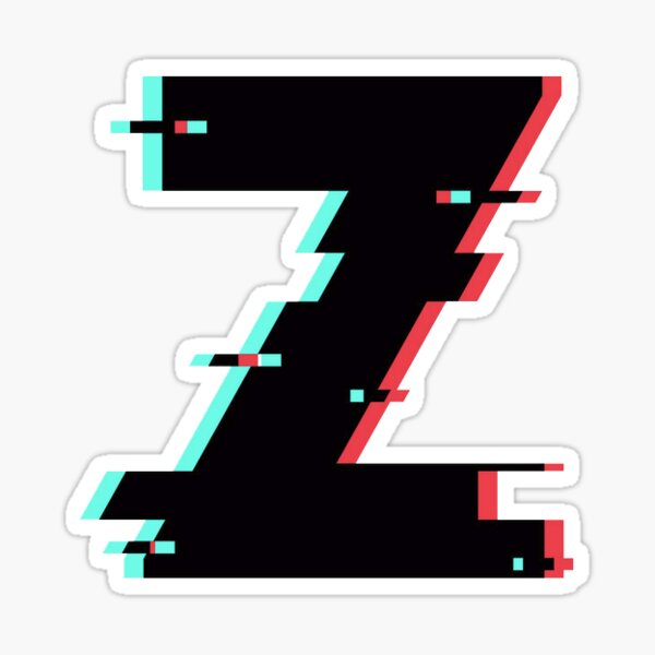 "Glitch Z (Gen Z)" Sticker by ElliotPadfield | Redbubble