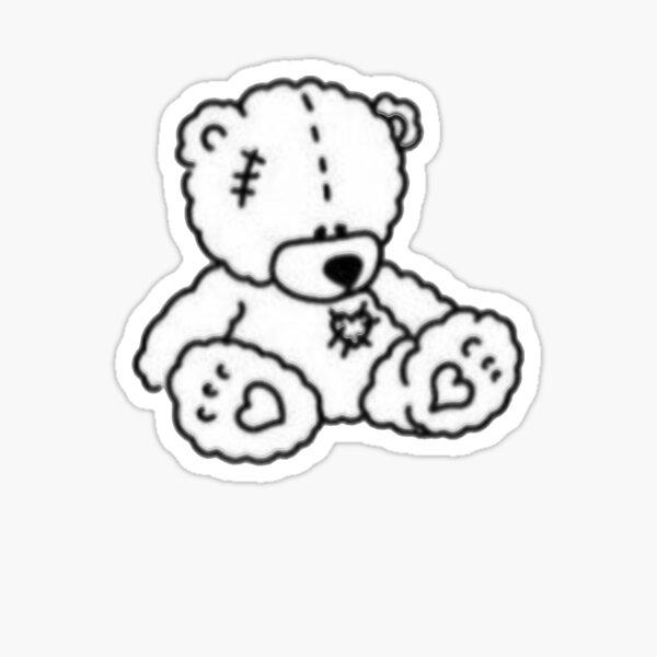 "sad bear" Sticker by ECSX | Redbubble
