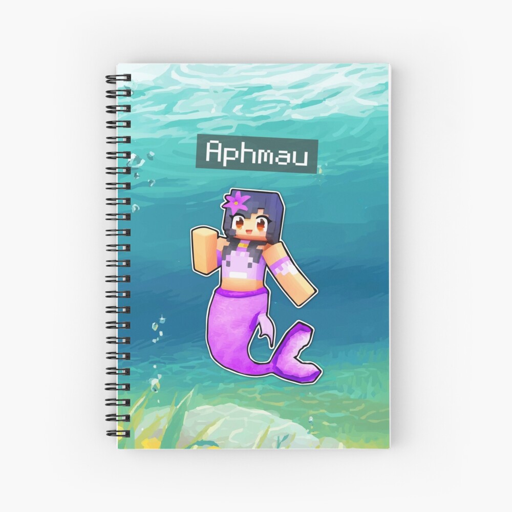 "Aphmau Minecraft Mermaid " Spiral Notebook for Sale by MysteryFactory ...