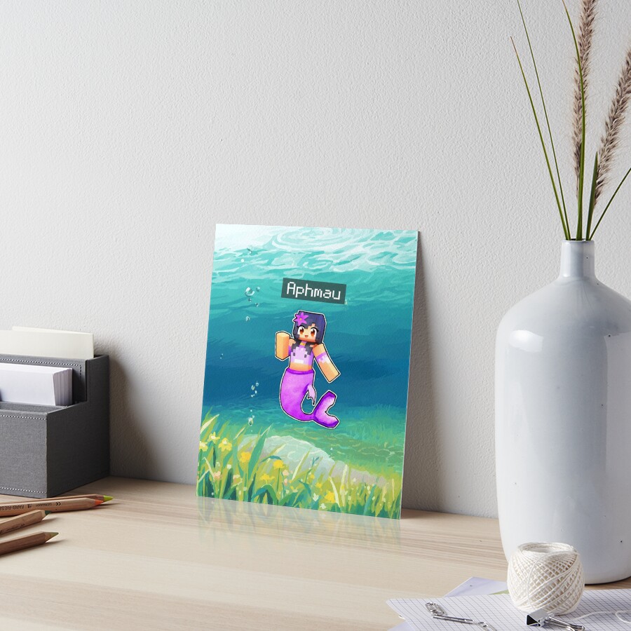 "Aphmau Minecraft Mermaid " Art Board Print by MysteryFactory | Redbubble