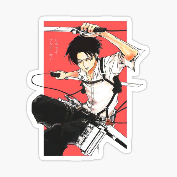 "LEVI Attack on titan" Sticker for Sale by juanmapez98 | Redbubble