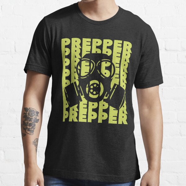 "Preppers design with a gas mask, Prepper." T-shirt for Sale by ...
