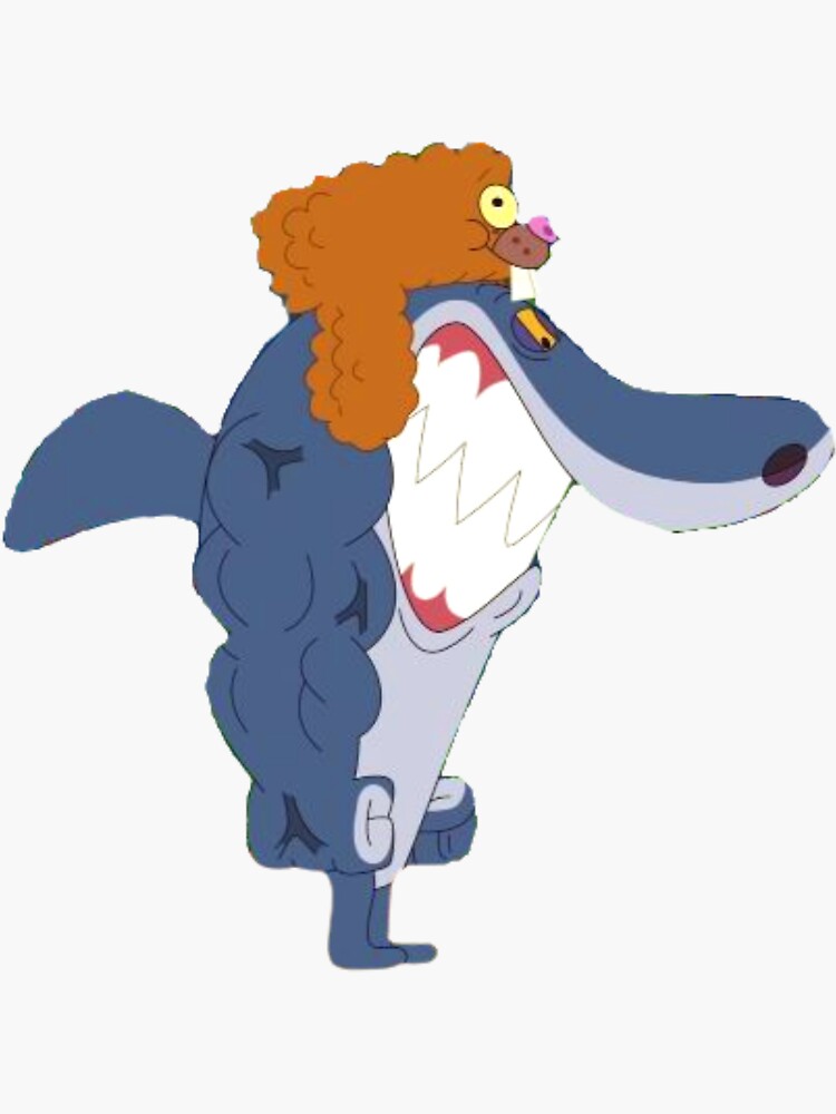 "Sharko is Angry - Zig and Sharko Cartoons" Sticker for Sale by Reo12 ...