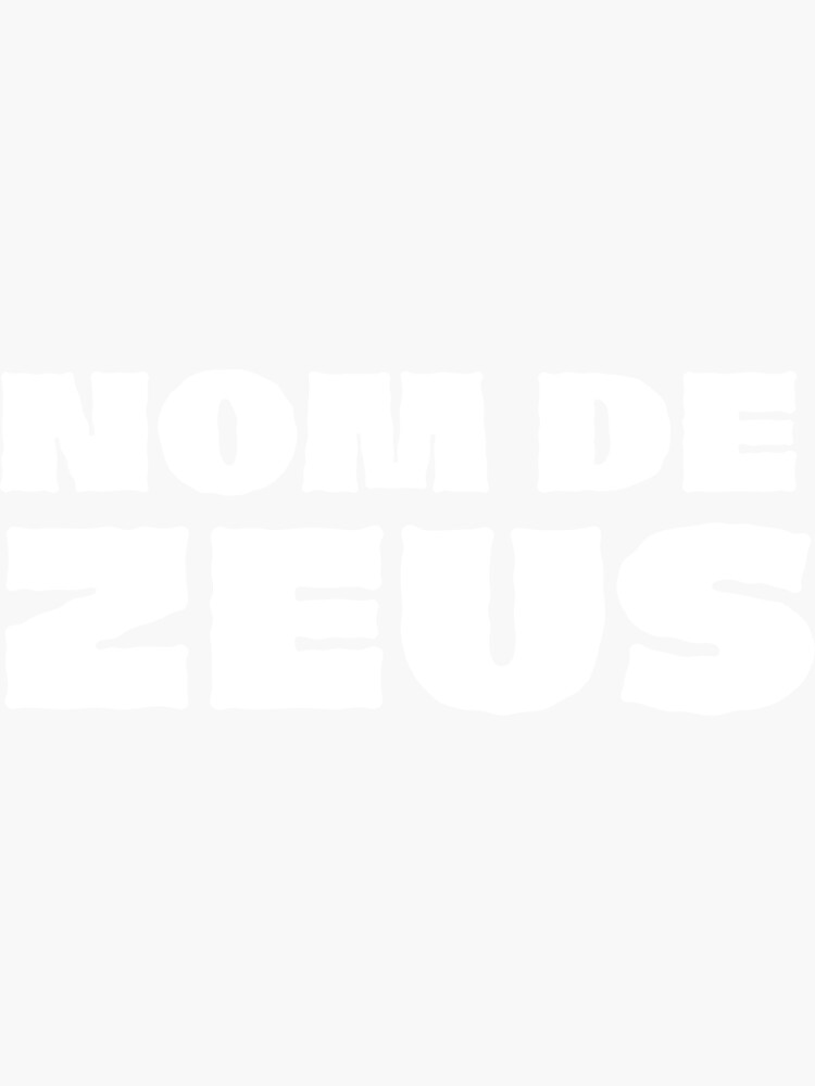"Zeus name" Sticker for Sale by catoo666 | Redbubble