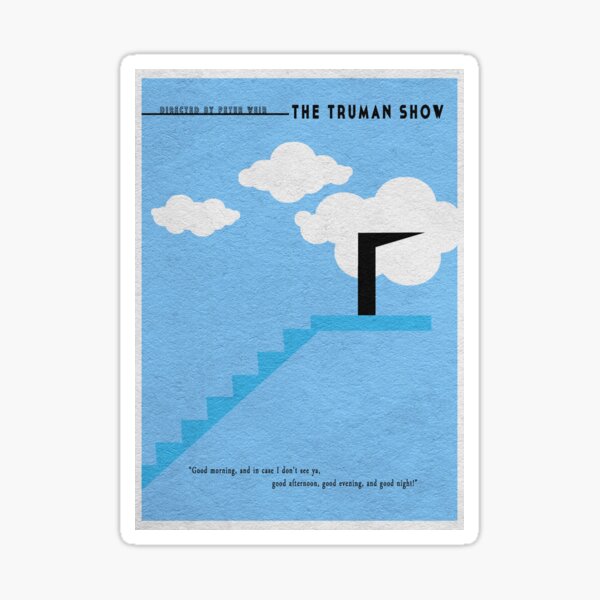 "The Truman Show" Sticker for Sale by geekmywall | Redbubble