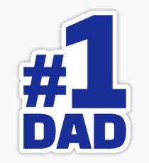 Number 1 Dad Stickers | Redbubble