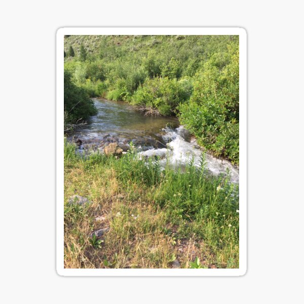 "Trickling Stream" Sticker for Sale by L20-design | Redbubble