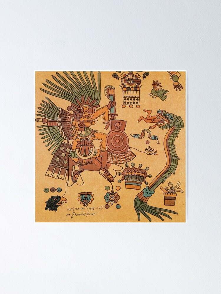 "Quetzalcoatl, Aztec Creator Deity" Poster for Sale by ScienceSource ...