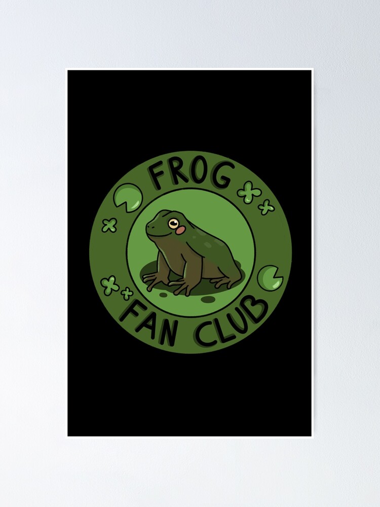 "Frog Fan Club" Poster for Sale by annexart | Redbubble