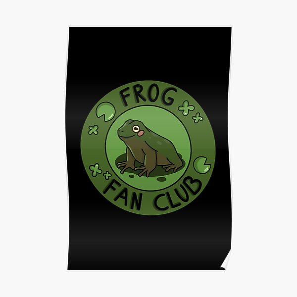 "Frog Fan Club" Poster for Sale by annexart | Redbubble