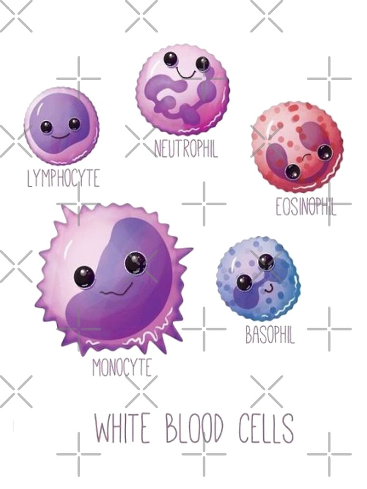 "Cute Funny White Blood Cells" Poster by Master-bg | Redbubble