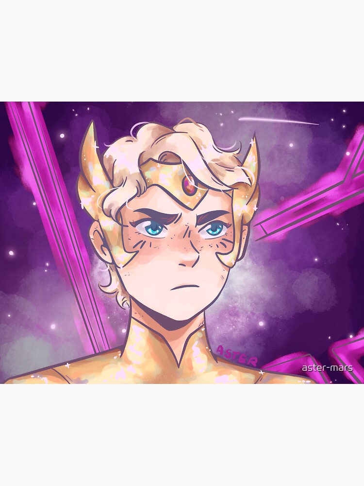 "Short hair Shera space art" Sticker for Sale by aster-mars | Redbubble