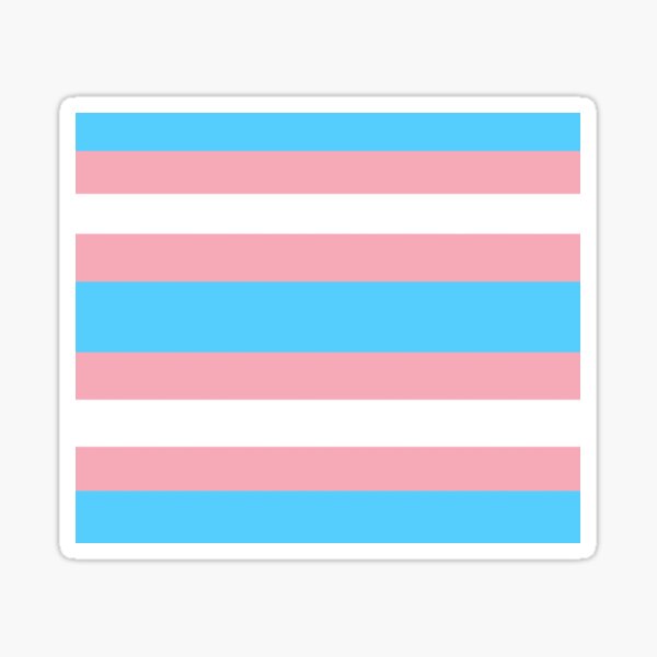 "Trans Pride flag stripes" Sticker by Drawyourlife24 | Redbubble