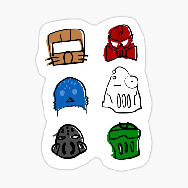 "Sketchy city masks" Sticker for Sale by HK-C | Redbubble