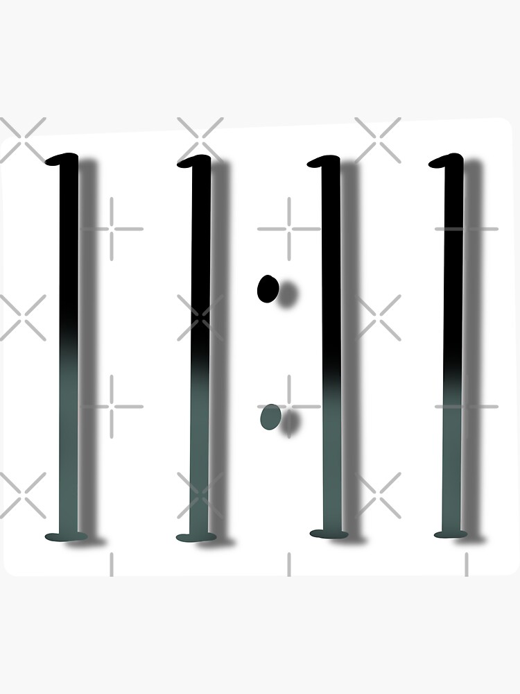 "1111 Angel Number Manifest " Sticker by CDBCreations | Redbubble