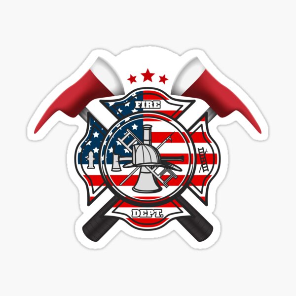 "Firefighter Halloween Costume Fire Chief" Sticker for Sale by Arier ...