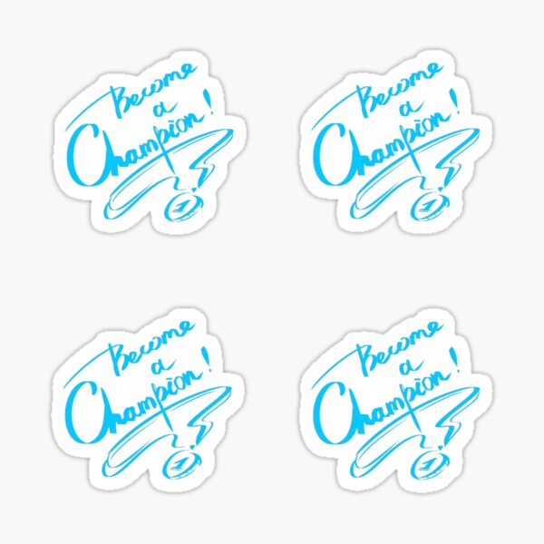 "Become A Champion" Sticker by bitternot | Redbubble