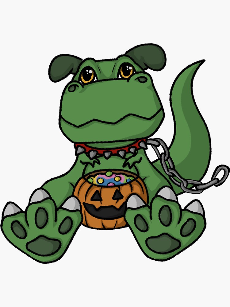 "Puppy Rex" Sticker for Sale by PixelCatCreates | Redbubble