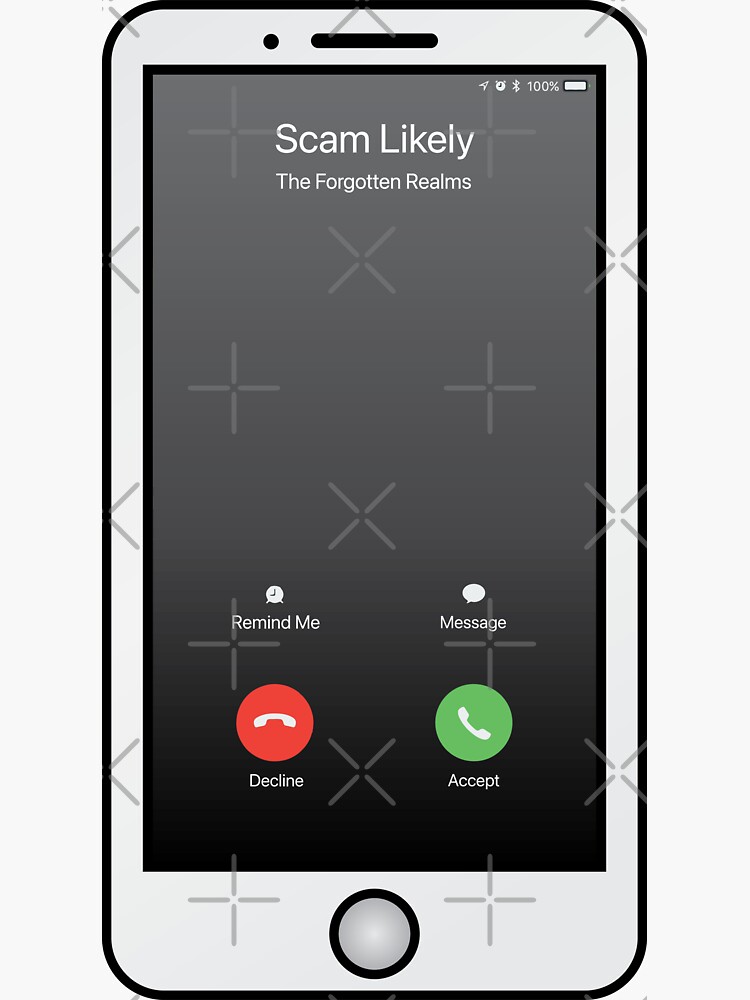 "Dungeons and Daddies- Scam Likely" Sticker for Sale by FlowDesigns ...