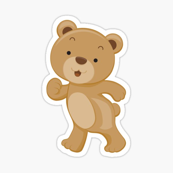 "happy bear" Sticker by kikaia-thelabel | Redbubble