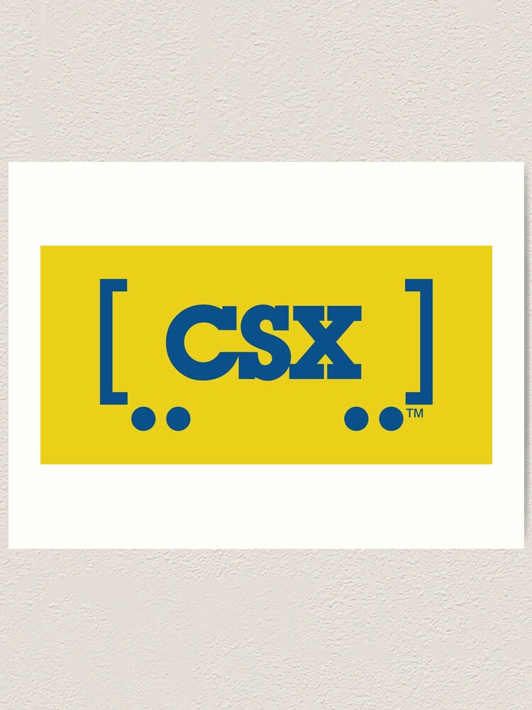 "CSX Train Logo" Art Print by Biochao | Redbubble