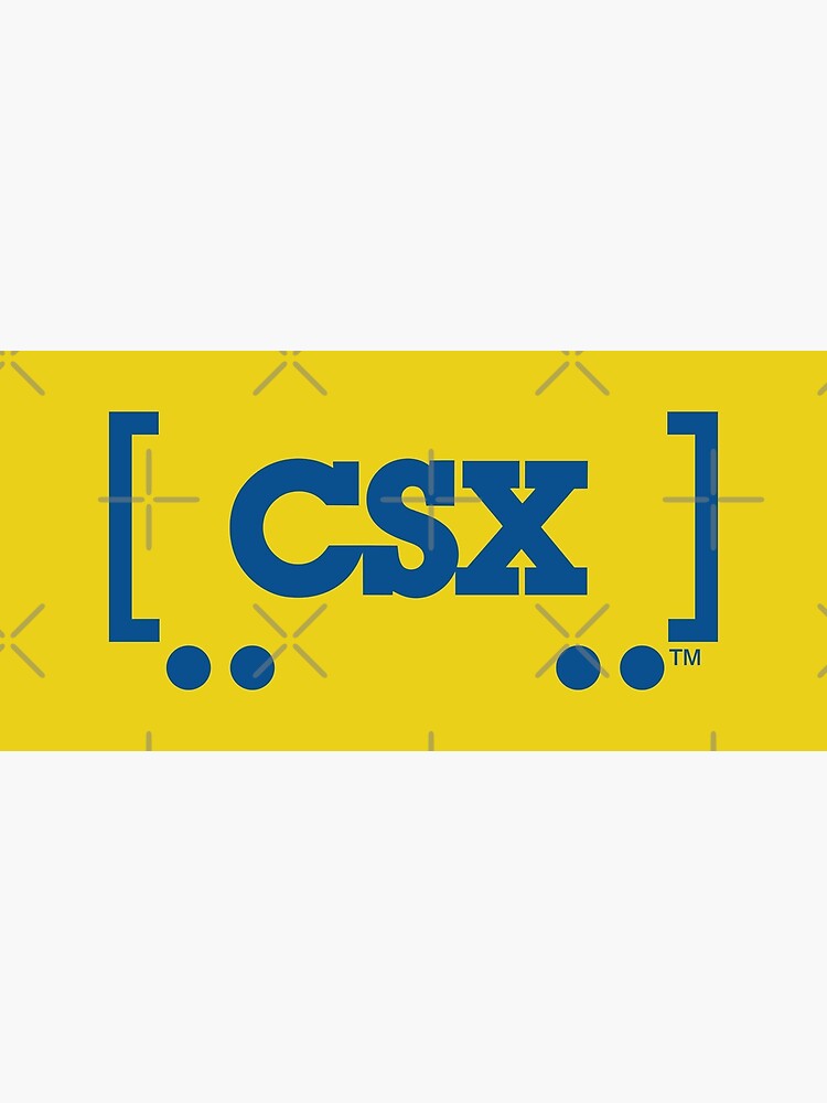 "CSX Train Logo" Art Print by Biochao | Redbubble