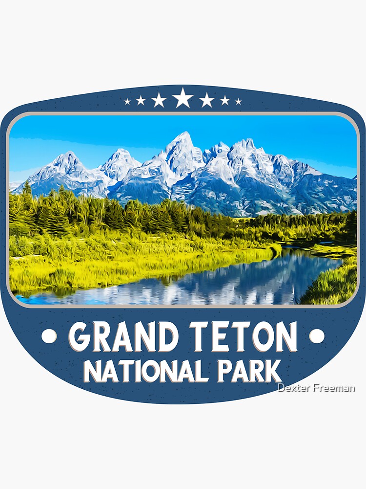 "Grand Teton National Park Wyoming State Park" Sticker for Sale by ...