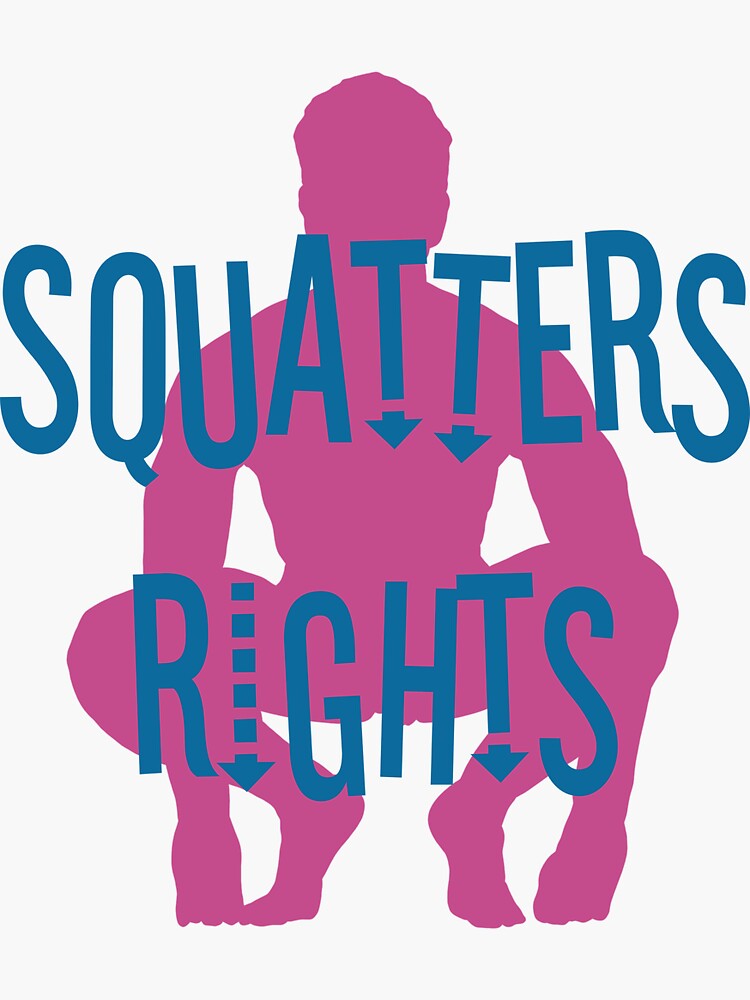 "Squatters Rights A" Sticker for Sale by Chadwik | Redbubble