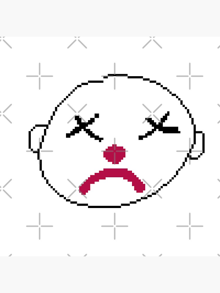 Pegatina Payaso Triste Pixel Art De Leoeoart Redbubble