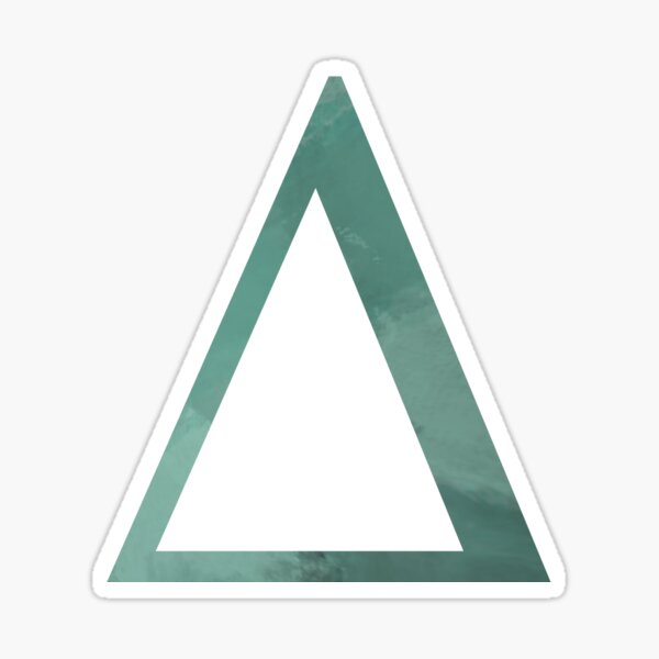 "Delta, triangle, sage green" Sticker by edesigns72 | Redbubble