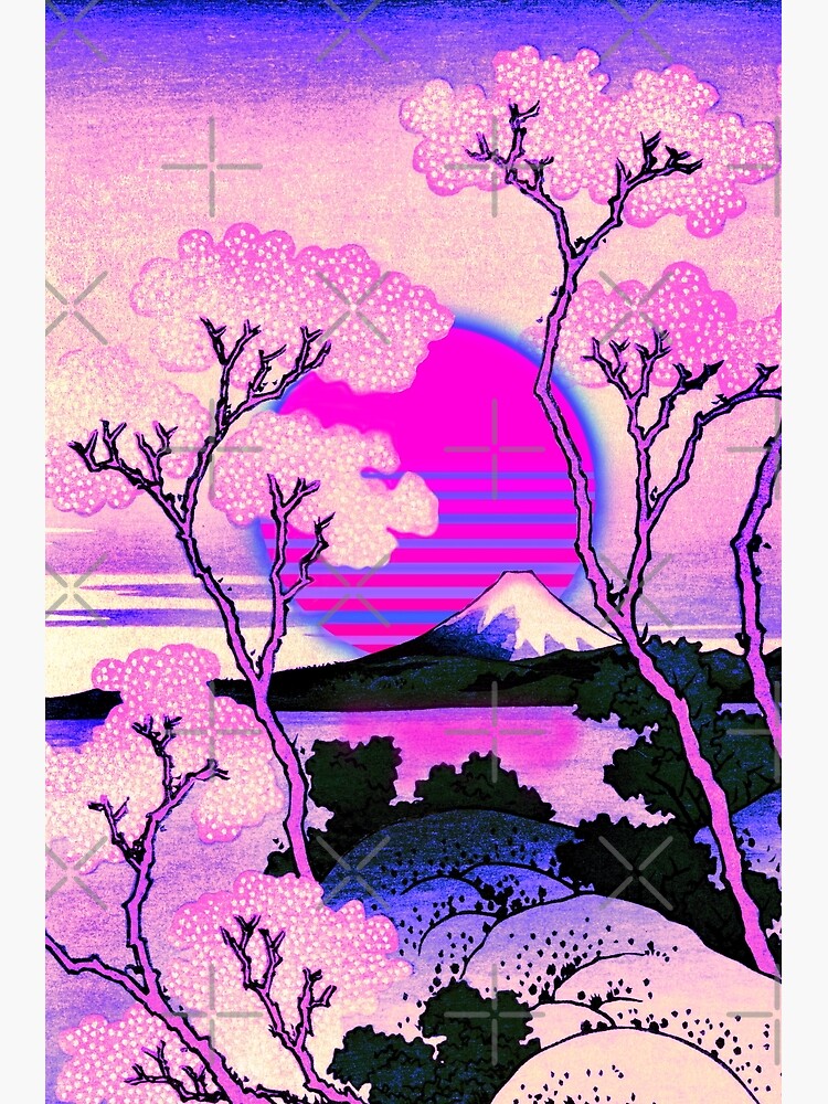 "Vaporwave Aesthetic Mount Fuji" Poster for Sale by ind3finite | Redbubble