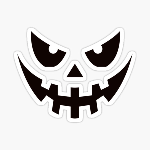 "Halloween Scary Face" Sticker for Sale by Amine-Creation | Redbubble