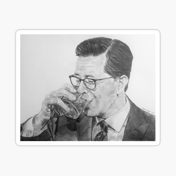 "Stephen Colbert " Sticker for Sale by BryanWhipple | Redbubble
