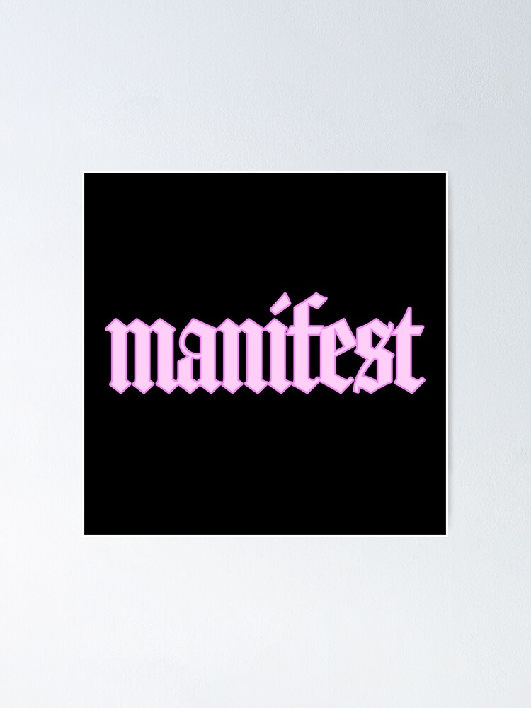 "Manifest Pink Aesthetic" Poster for Sale by ind3finite | Redbubble