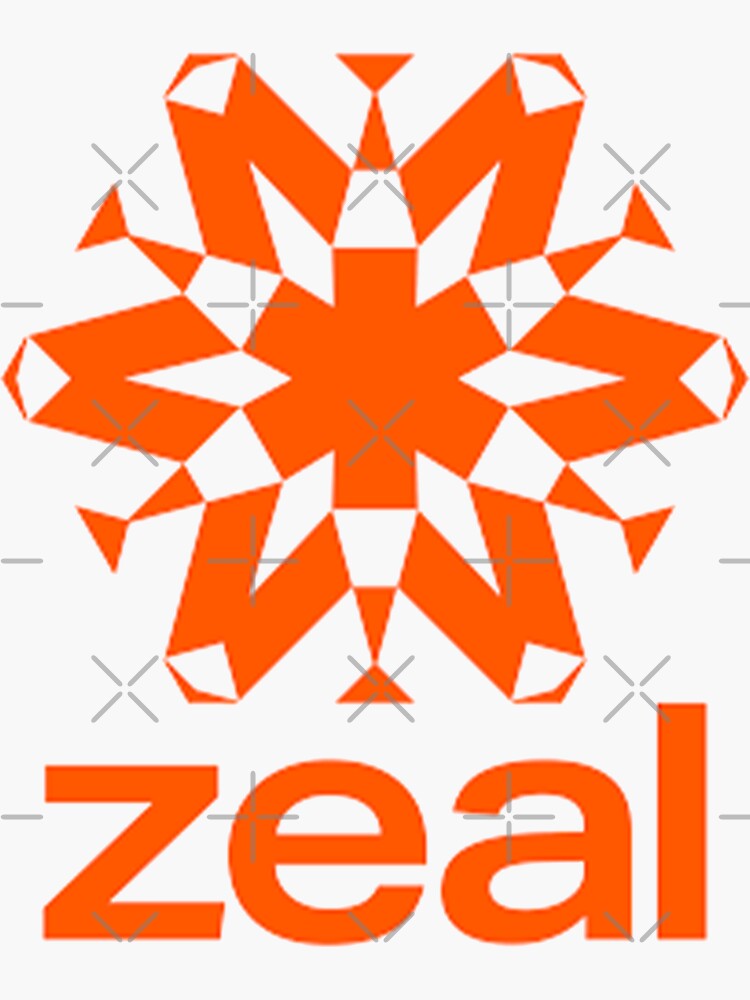"The Zeal Logo Design " Sticker for Sale by taherismail | Redbubble