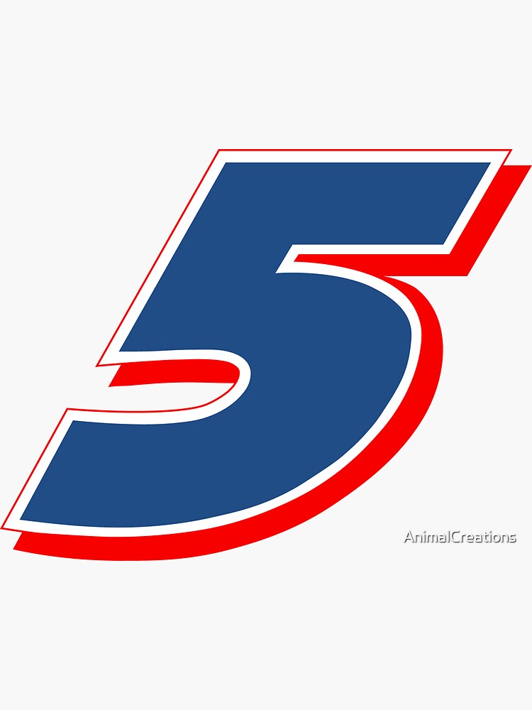 "Kyle Larson Racing #5" Sticker for Sale by AnimalCreations | Redbubble
