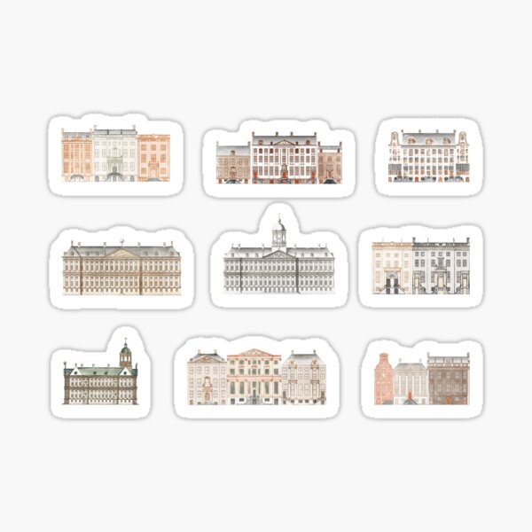 "Old European buildings" Sticker for Sale by LazyOracle | Redbubble